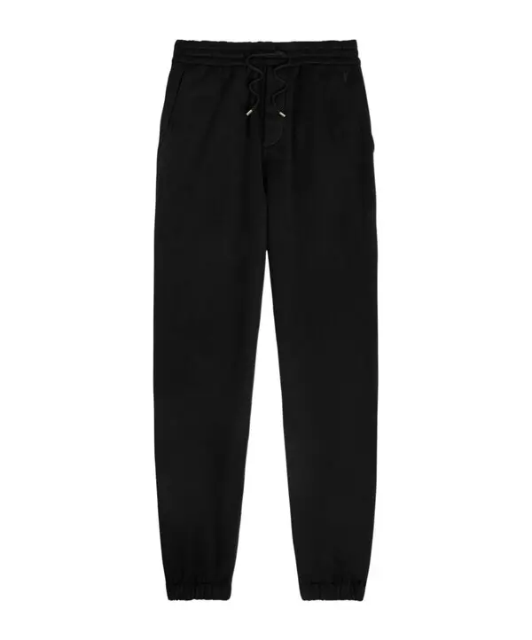 Saint Laurent Logo-embroidered Cotton Sweatpants