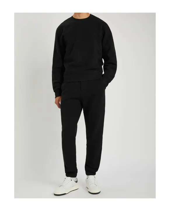 Saint Laurent Logo-embroidered Cotton Sweatpants