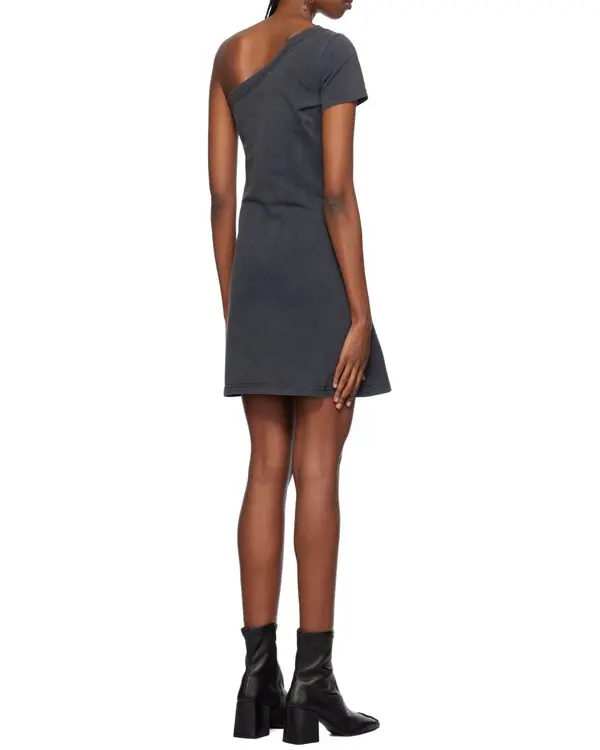 COURREGES Asymmetrical Number Print Mini Dress