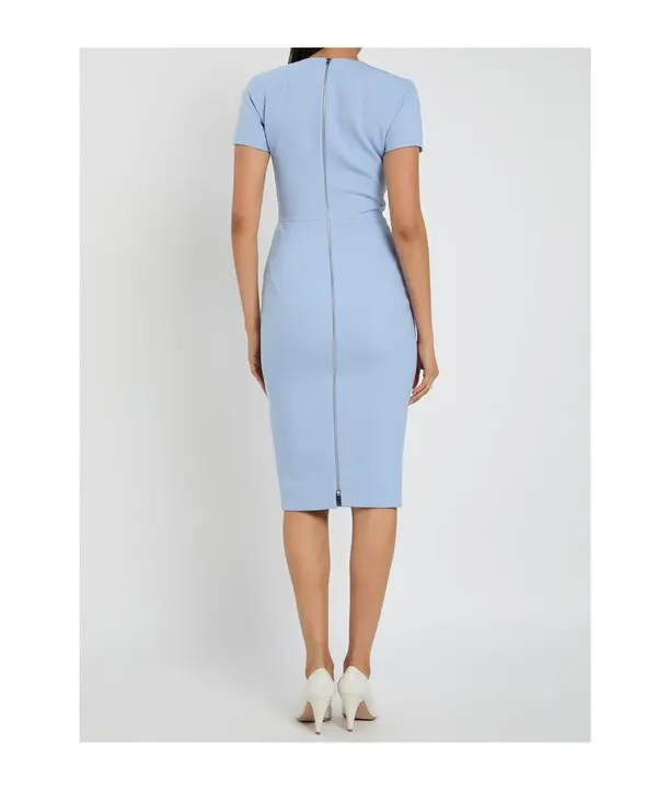 Victoria Beckham Woven Midi Dress