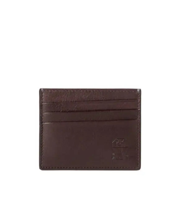 Brunello Cucinelli Brushed Leather Cardholder