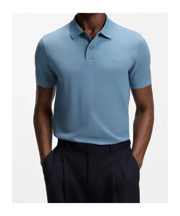 Hugo Boss Short-sleeved Straight Hem Polo Shirt