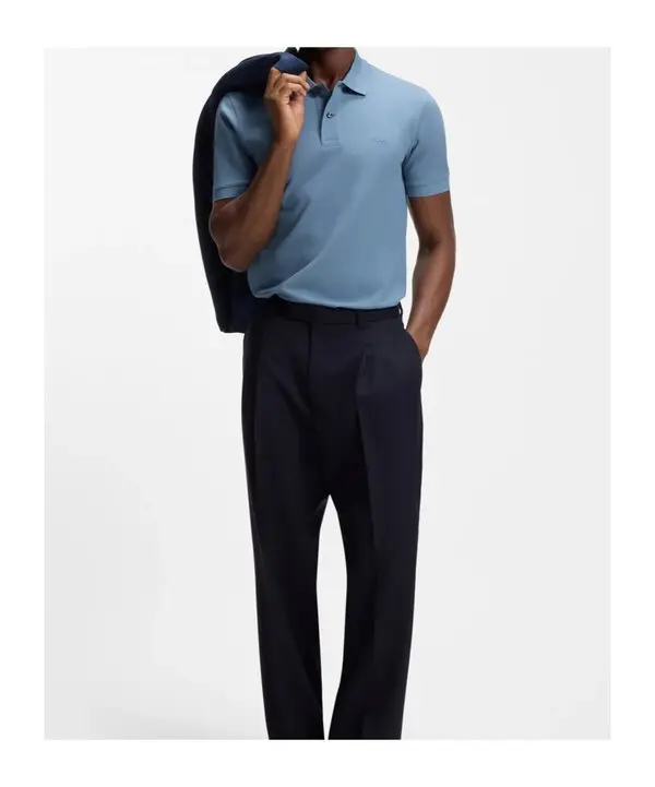 Hugo Boss Short-sleeved Straight Hem Polo Shirt