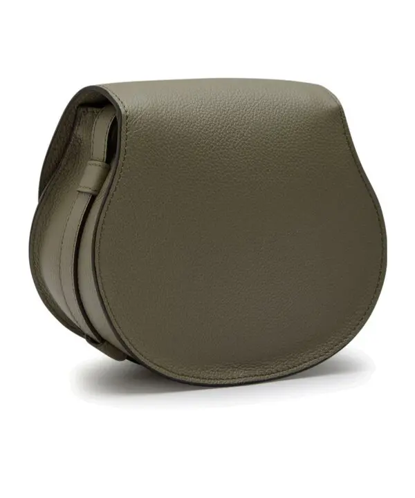 Chloé Marcie Small Grained Leather Saddle Bag