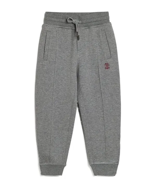 Brunello Cucinelli Drawstring Logo Track Pants - Dark Gray