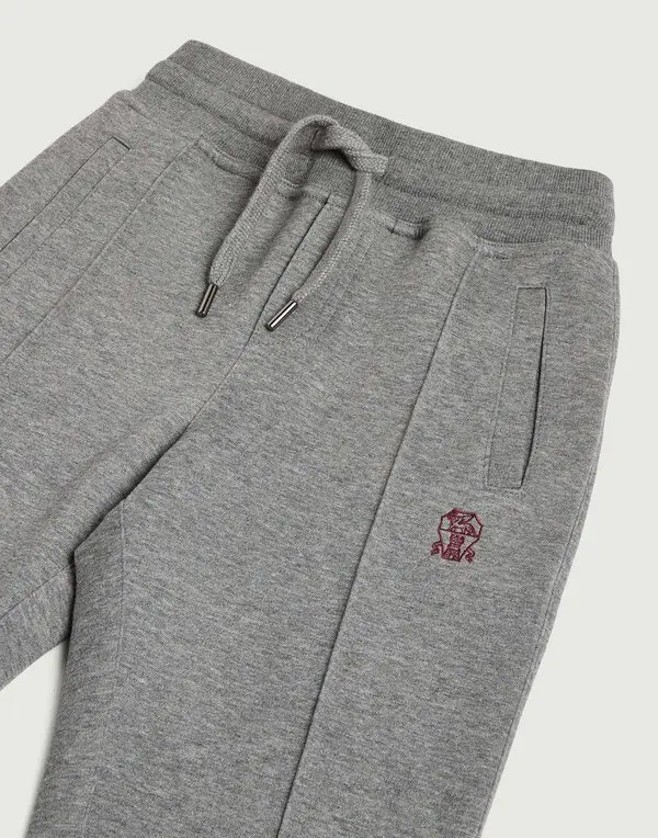 Brunello Cucinelli Drawstring Logo Track Pants - Dark Gray