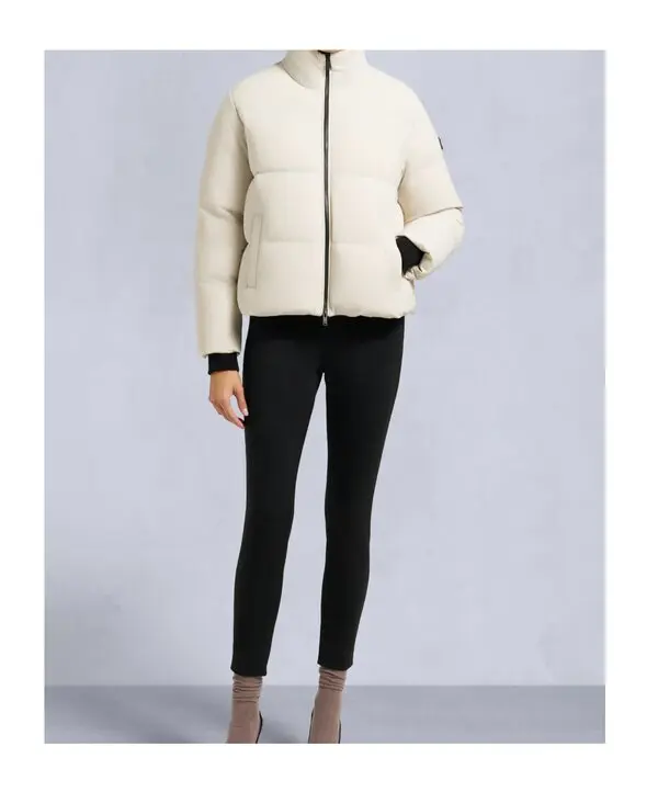 Moose Knuckles Nyluxe Misti Puffer Jacket With Detachable Hood And Fur Trim