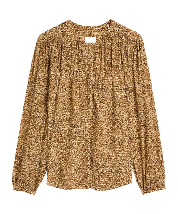 Isabel Marant Étoile Printed Silk Chiffon Cover-up - Brown