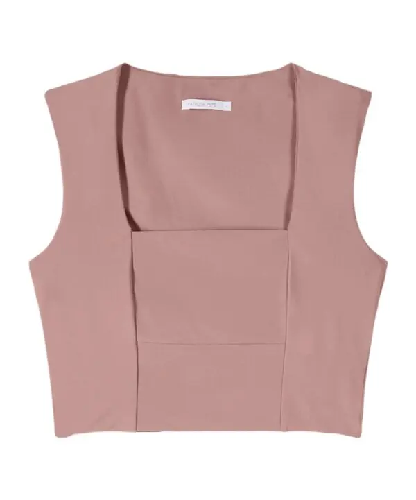 Patrizia Pepe Square-neck Top - Pink
