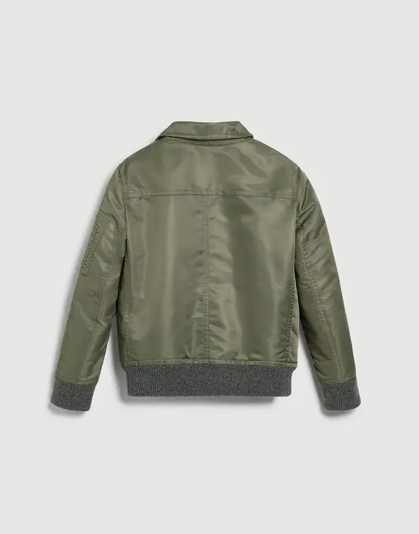 Brunello Cucinelli Water-resistant Techno Satin Bomber Jacket