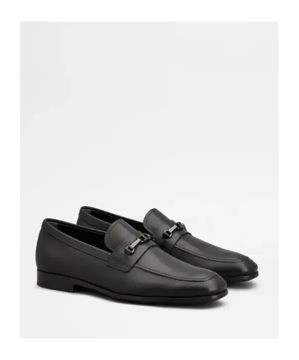 TOD'S T-clamp Loafers In Calfskin With Metal Buckle