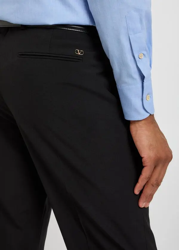 Valentino Garavani Straight-leg Wool Trousers