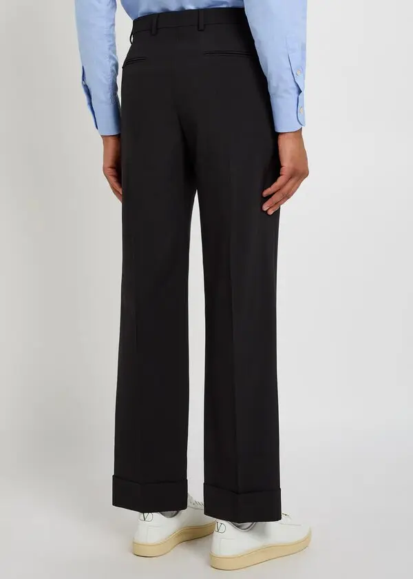 Valentino Garavani Straight-leg Wool Trousers