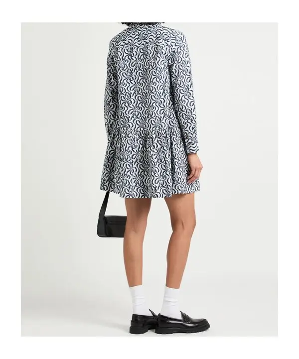 GANNI Long Sleeve Shirt Dress