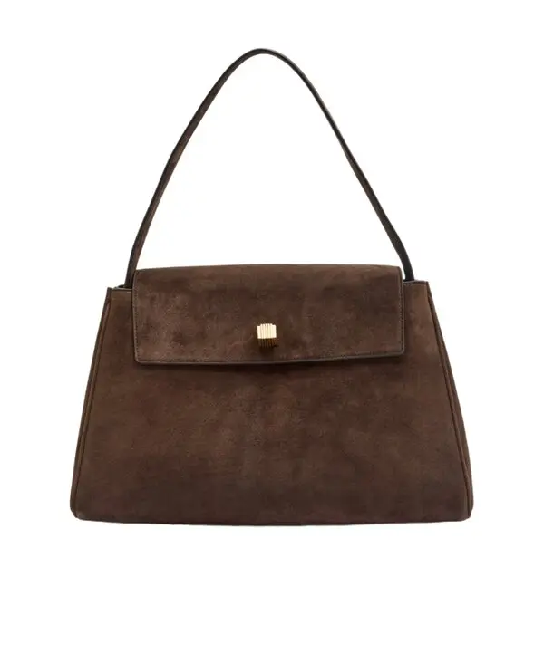 Khaite Flap Suede Handbag