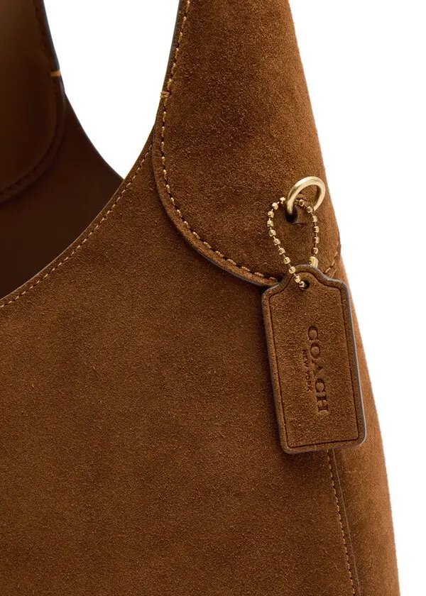COACH Brooklyn 28 Suede Shoulder Bag