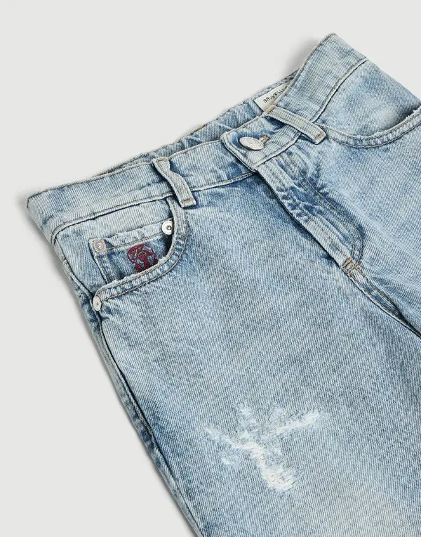 Brunello Cucinelli Distressed Five-pocket Jeans