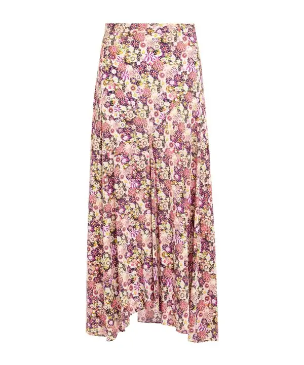 Isabel Marant Étoile Floral Print Flared Maxi Skirt