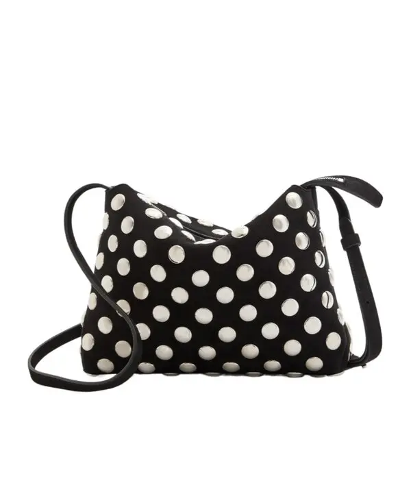 Khaite Lina Medium Studded Crossbody Bag
