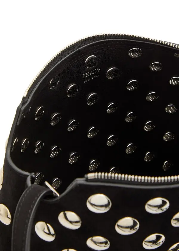 Khaite Lina Medium Studded Crossbody Bag