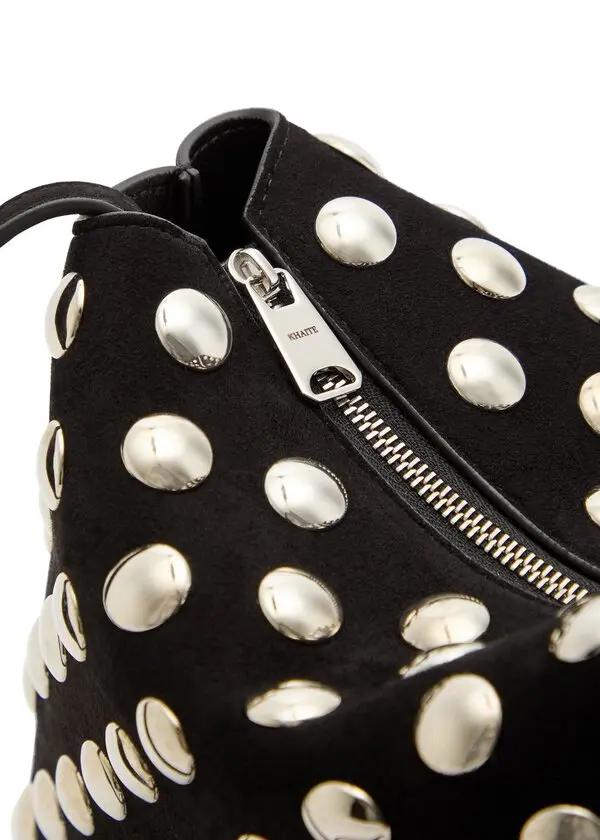 Khaite Lina Medium Studded Crossbody Bag