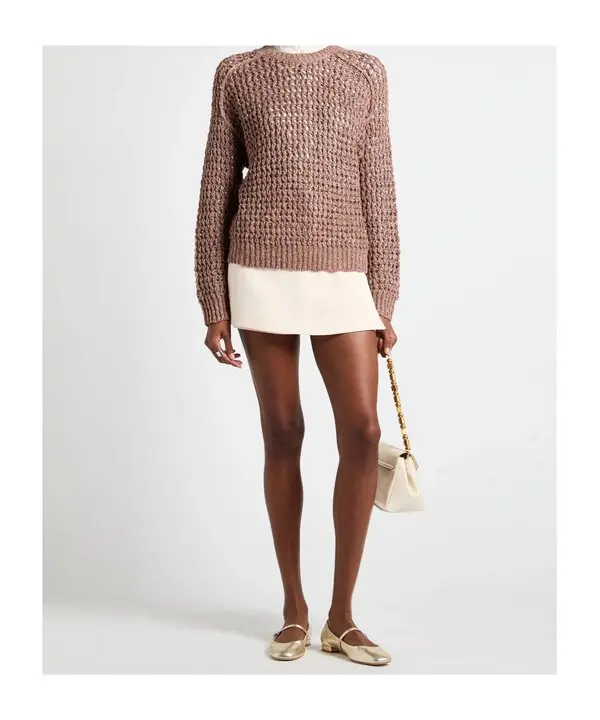 Brunello Cucinelli Medium-weight Knit Sequined Crewneck Sweater