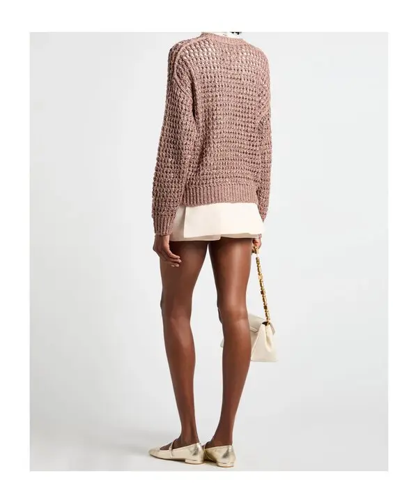 Brunello Cucinelli Medium-weight Knit Sequined Crewneck Sweater