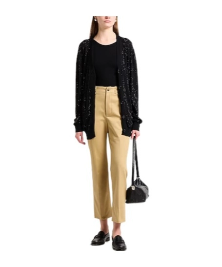 Saint Laurent High Waisted Straight Leg Trousers
