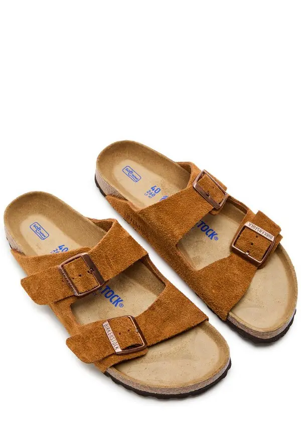 BIRKENSTOCK Arizona Brushed Suede Sliders