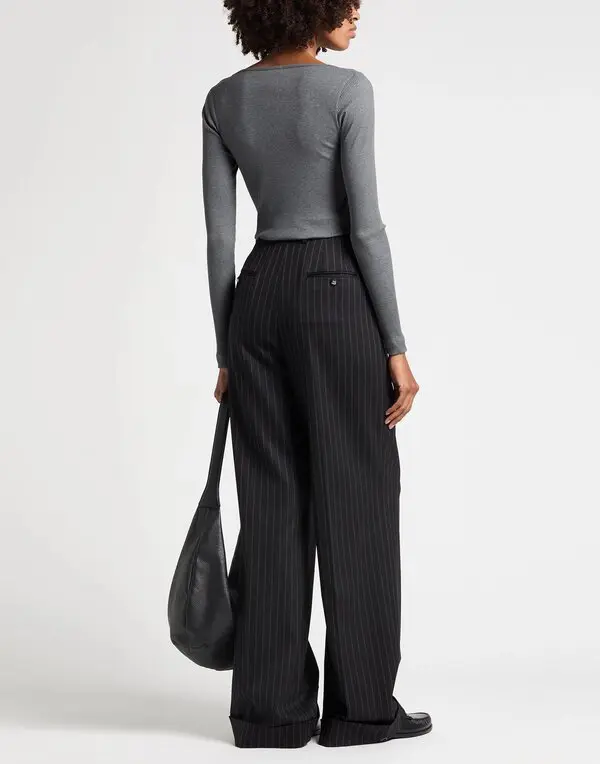 Brunello Cucinelli Stretch Knit Long Sleeve Top