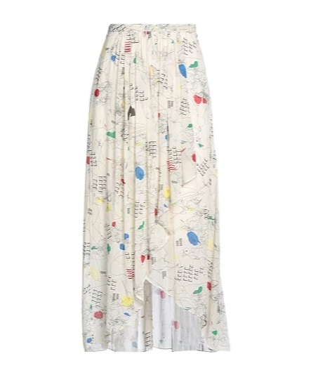 Isabel Marant Étoile Midi Skirt With Asymmetrical Hem