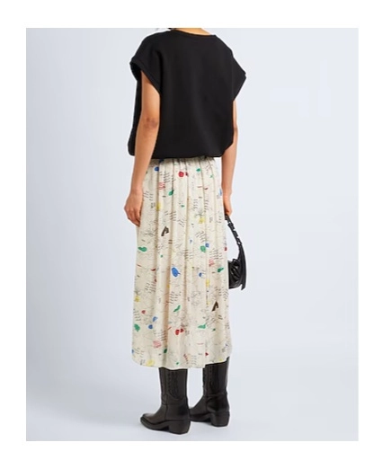 Isabel Marant Étoile Midi Skirt With Asymmetrical Hem
