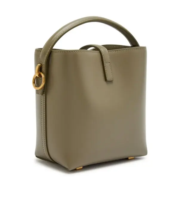 Saint Laurent Le 37 Mini Leather Bucket Bag