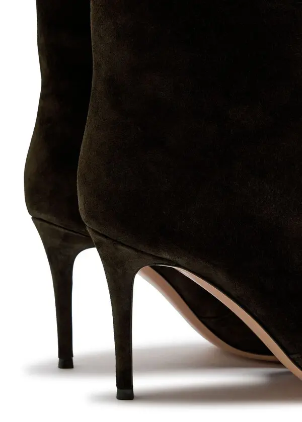 GIANVITO ROSSI Suede Over-the-knee Pointed Toe Boots