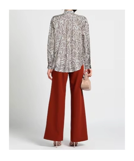 Brunello Cucinelli Floral Print Silk Blouse