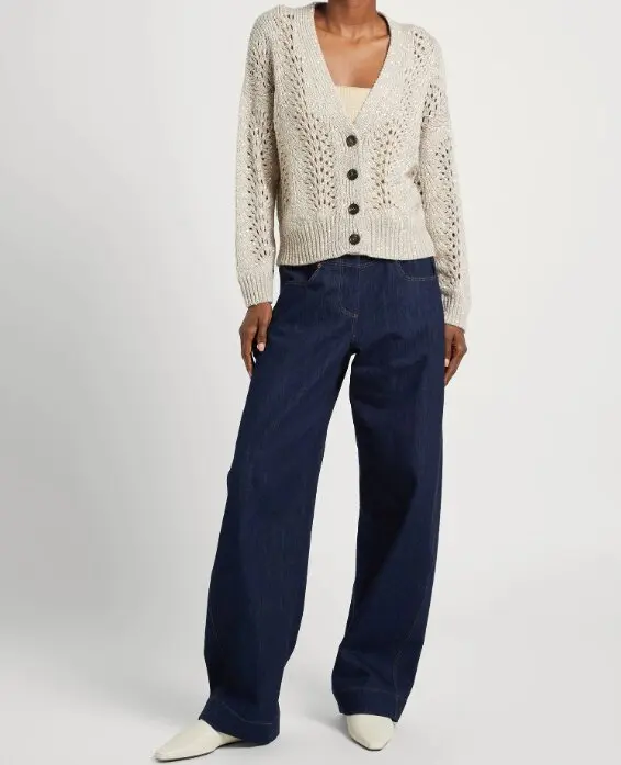 Brunello Cucinelli Sequined Knit Cardigan