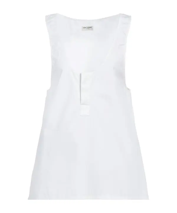 Saint Laurent Crew Neck Sleeveless Vest