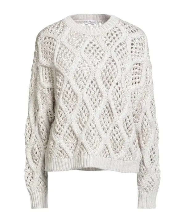 Brunello Cucinelli Sequin Embellished Round Neck Cardigan