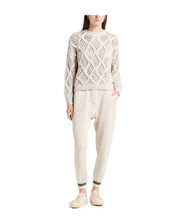Brunello Cucinelli Sequin Embellished Round Neck Cardigan