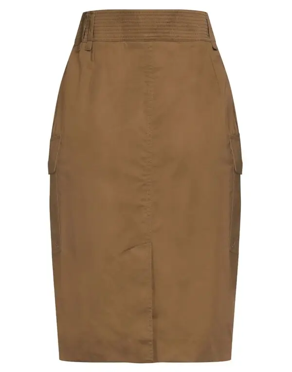 Saint Laurent Slim Fit Straight Cargo Skirt