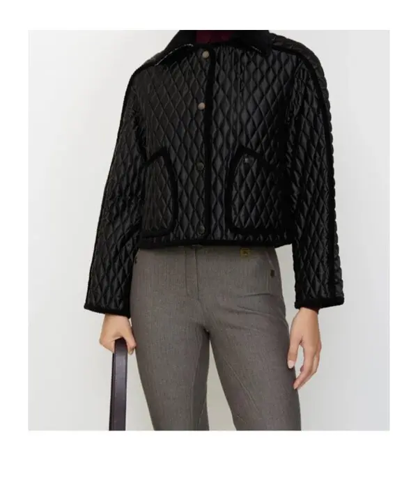 Burberry Cropped Quilted Jacket