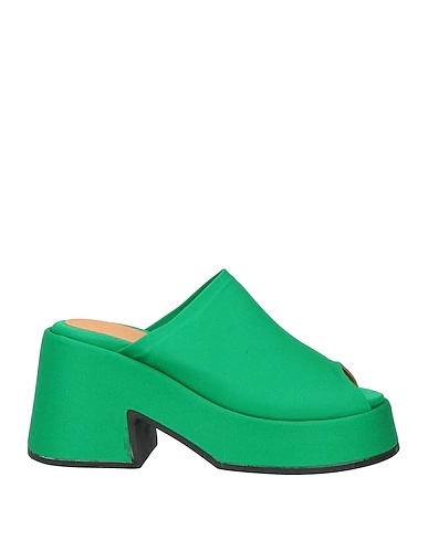 GANNI Satin Wedge Slide Sandals