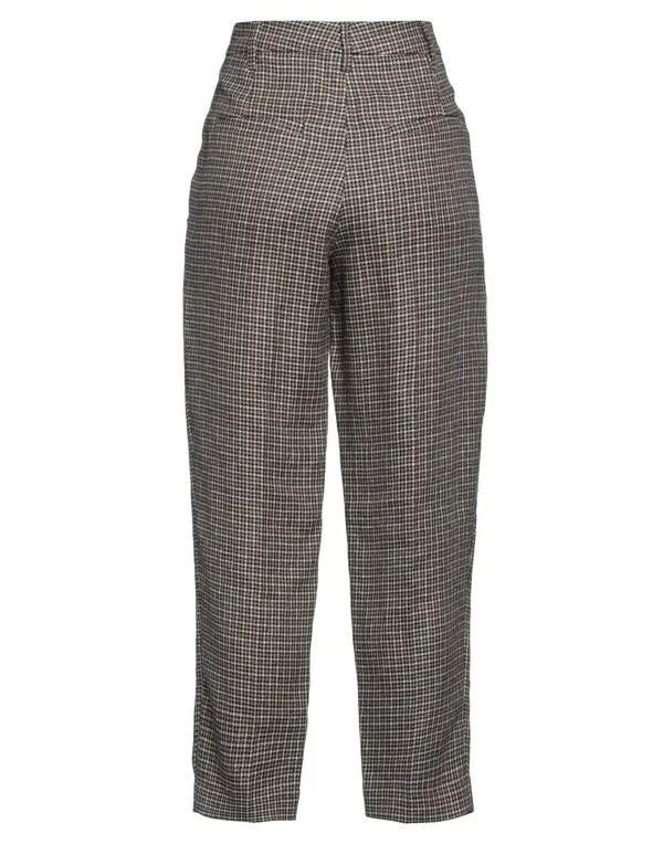 Brunello Cucinelli High-waisted Tweed Houndstooth Trousers