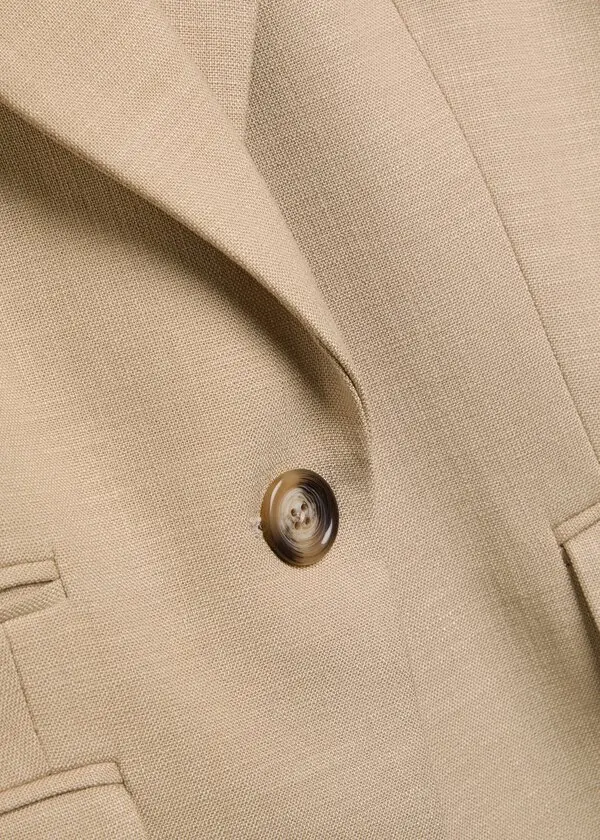 Veronica Beard Battista Gathered-sleeve Woven Blazer