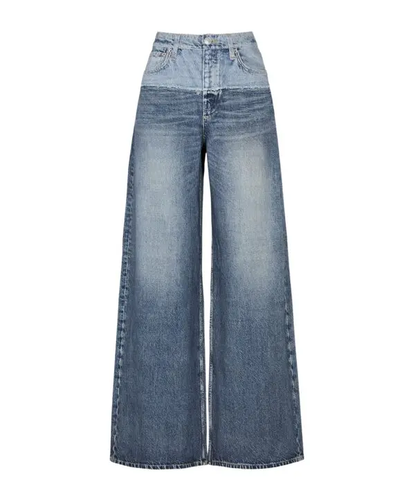 Rag & Bone Miramar Sofie Printed Chambray Trousers