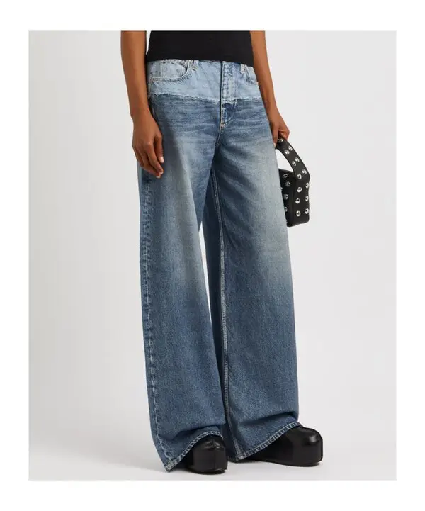Rag & Bone Miramar Sofie Printed Chambray Trousers