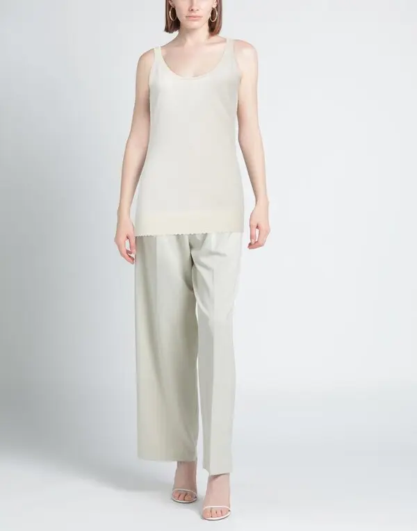 Chloé Wool Lightweight Knit Scoop Neck Sleeveless Top