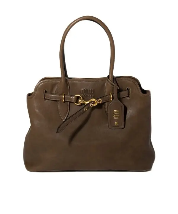Miu Miu Nappa Leather Top Handle Bag