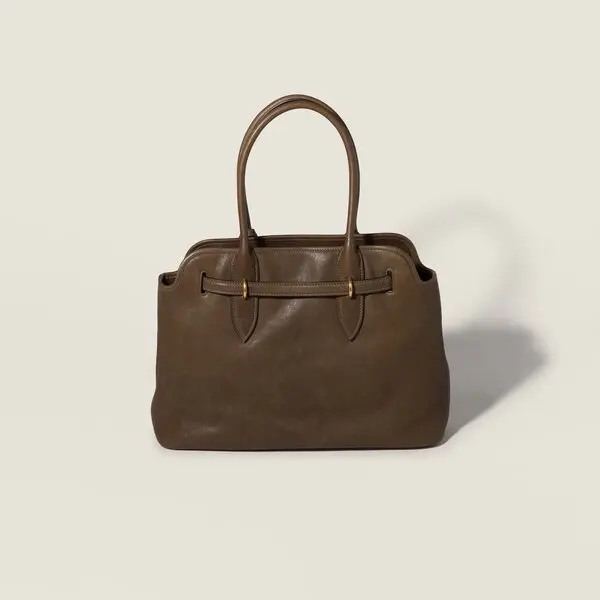 Miu Miu Nappa Leather Top Handle Bag