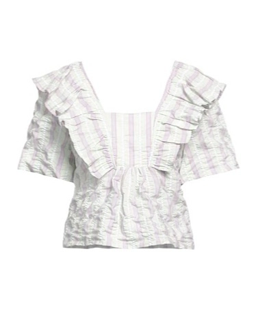 GANNI Printed Square Neck Cover-up